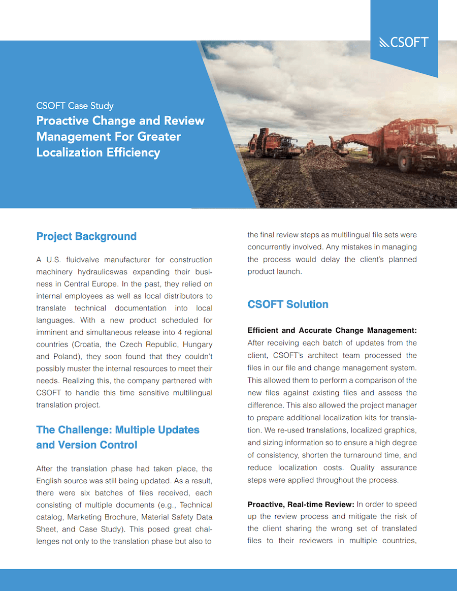 Review Management for Localization Efficency | CSOFT International